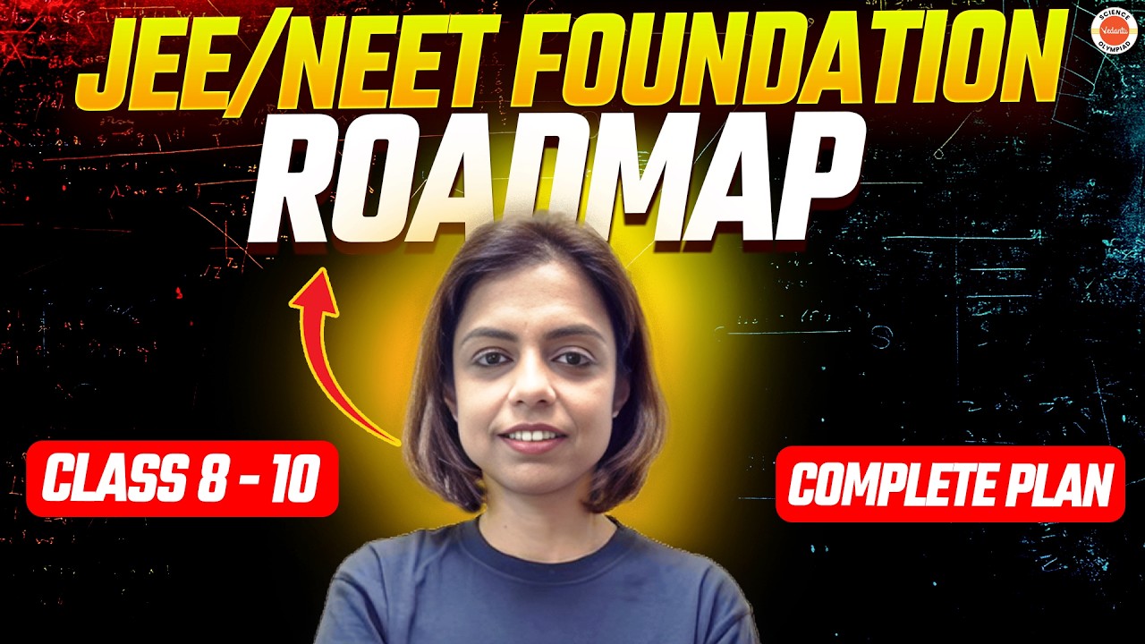 JEE/NEET Foundation Roadmap 🚀 | Complete Strategy for Class 8–10 | Nidhi Ma’am