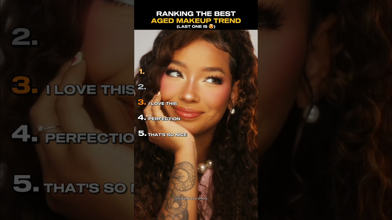 Ranking The Best Aged Makeup Trend #fyp