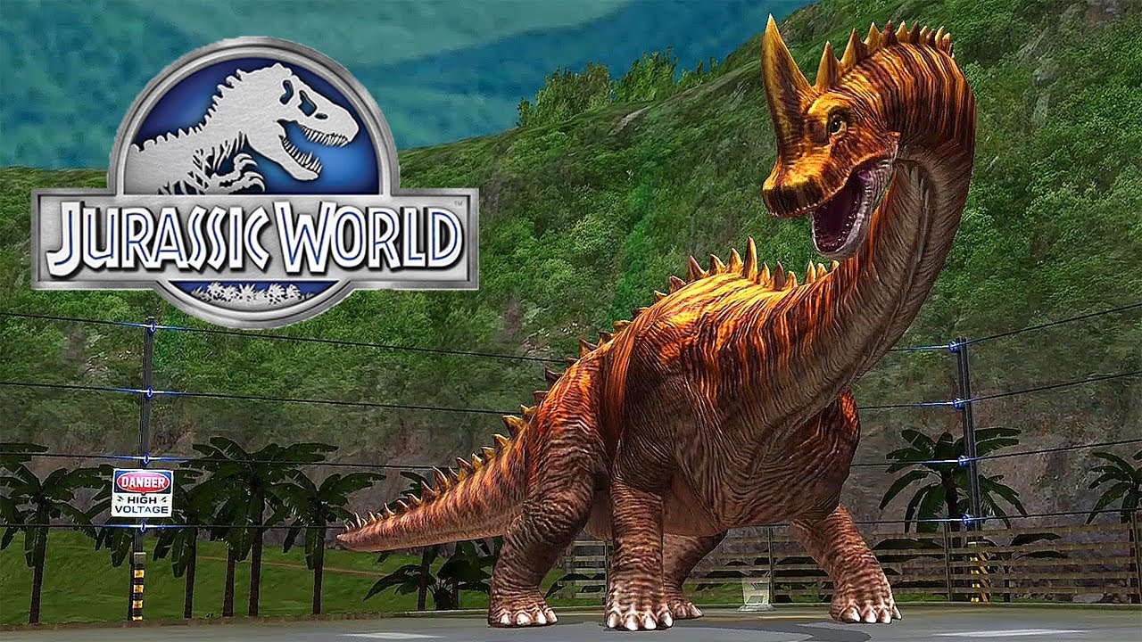 MAX LEVEL BRACHIOSAURUS - JURASSIC BATTLE || JURASSIC WORLD THE GAME