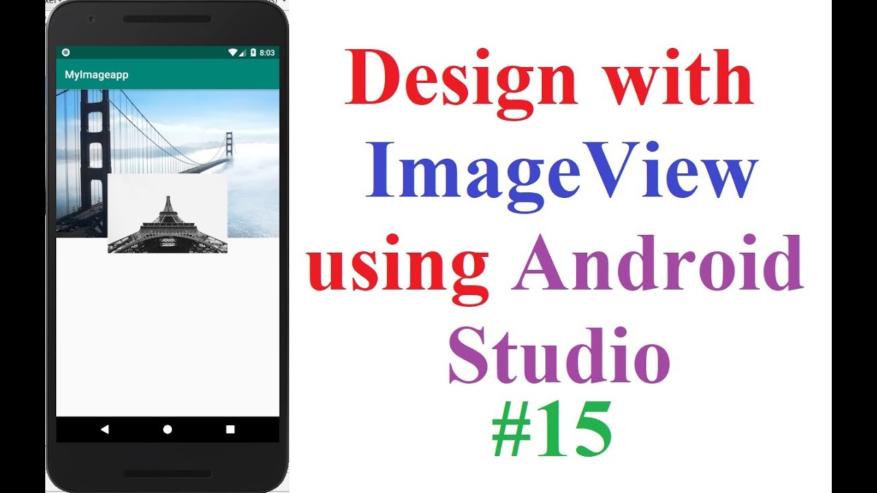 Design with ImageView using Android Studio