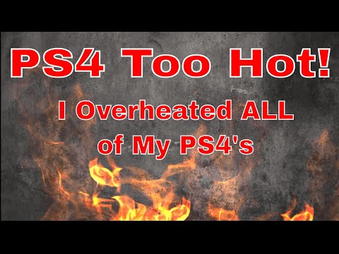 Overheating PS4!!! I overheated all of my PS4's.