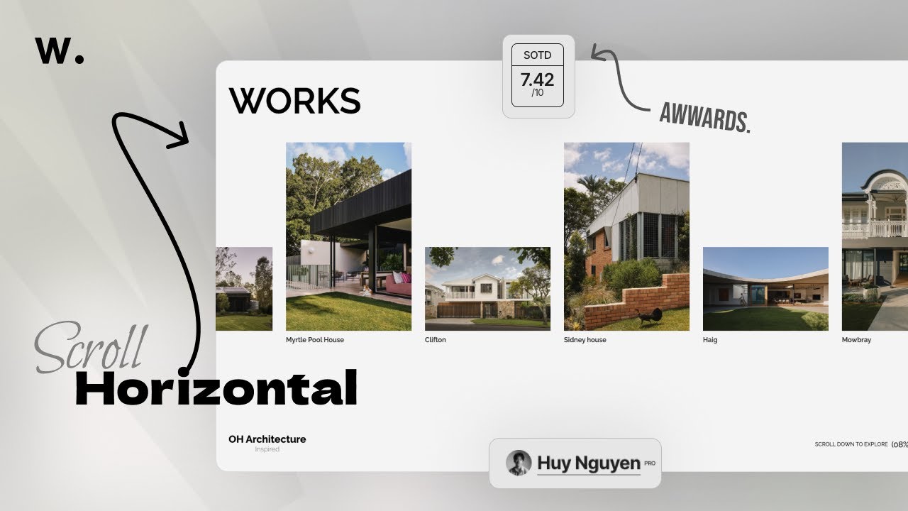 Awwwards-Level Horizontal Scroll Effect | GSAP ScrollTrigger 😍