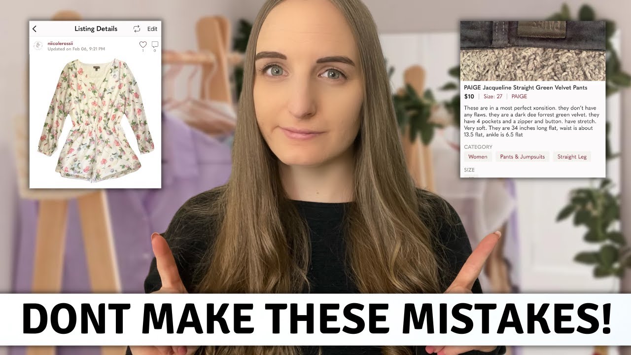 AVOID Making These MISTAKES on POSHMARK!