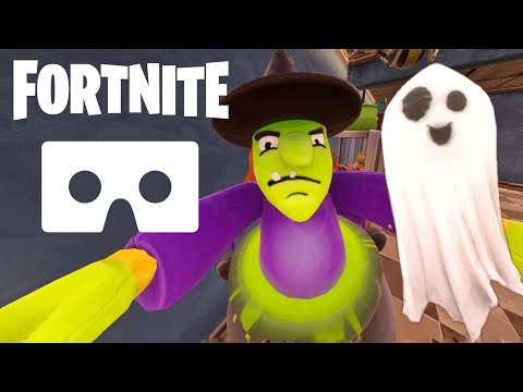 Fortnite Halloween 360 video Google Cardboard VR Box SBS 3D 4K