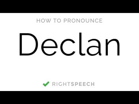 Declan - How to pronounce Declan - American Boy Name