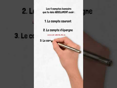 Les 4 comptes bancaire que tu dois ABSOLUMENT avoir 🤑 #shorts #epargne #finance #budget #gestion
