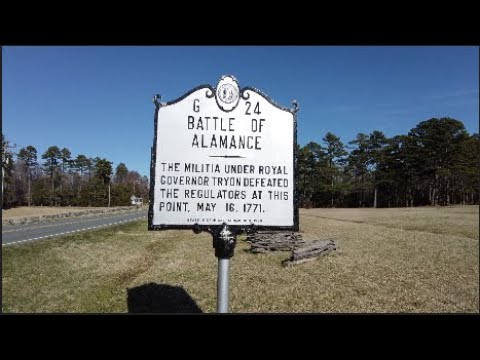 The Regulator Rebellion that led to the Battle of Alamance in 1771.