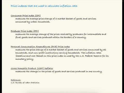 Inflation: Definitions, Headline and Core Inflation Rates, and Price Indexes