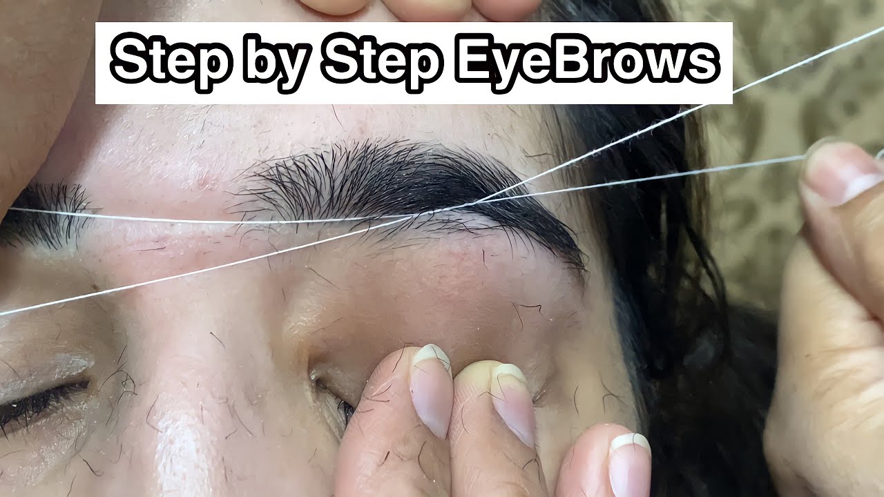 Step by Step Eyebrow Threading Tutorial for beginners