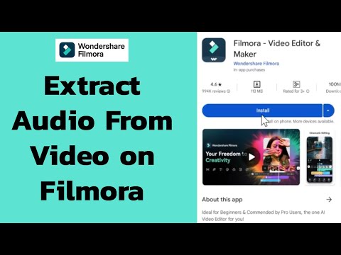 How to Extract Audios from Any Video File on Filmora? Seperate Audio from Video on Filmora 2024