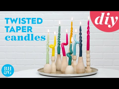 This DIY Twisted Taper Candle Hack is Easier Than You Think | Made by Me | Better Homes & Gardens
