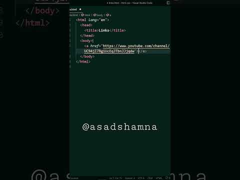 How to add YouTube Video LINK in your website #htmlcourse #html #htmlcss #shorts #short #css #code