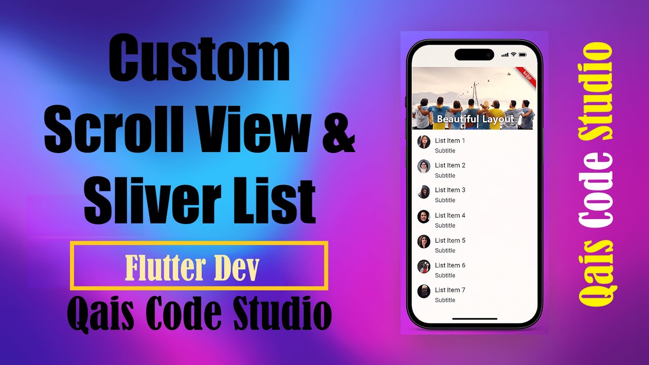 Flutter CustomScrollView & SliverList Full Tutorial in Urdu/Hindi | Beginner to Advanced UI Guide