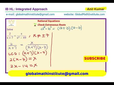Rational Equation Simplest Solution Find LCD Write Restrictions Verify Solution