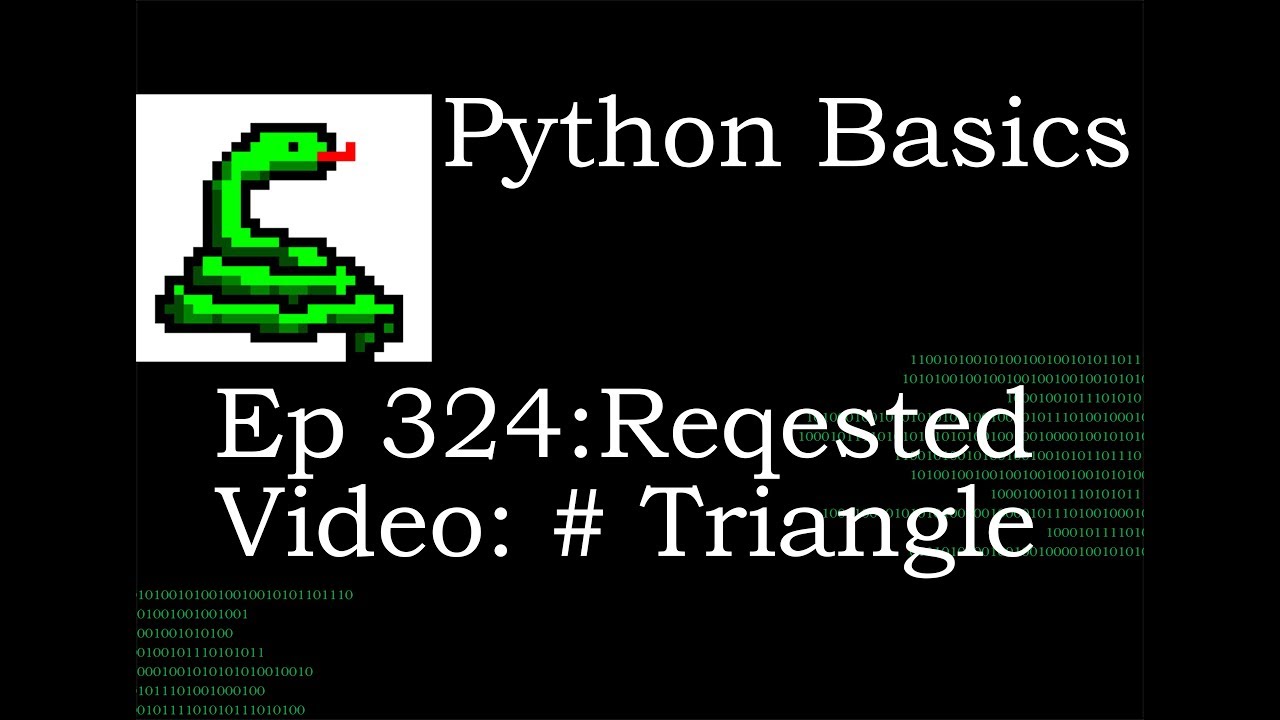 Python Basics Requested Number Triangle
