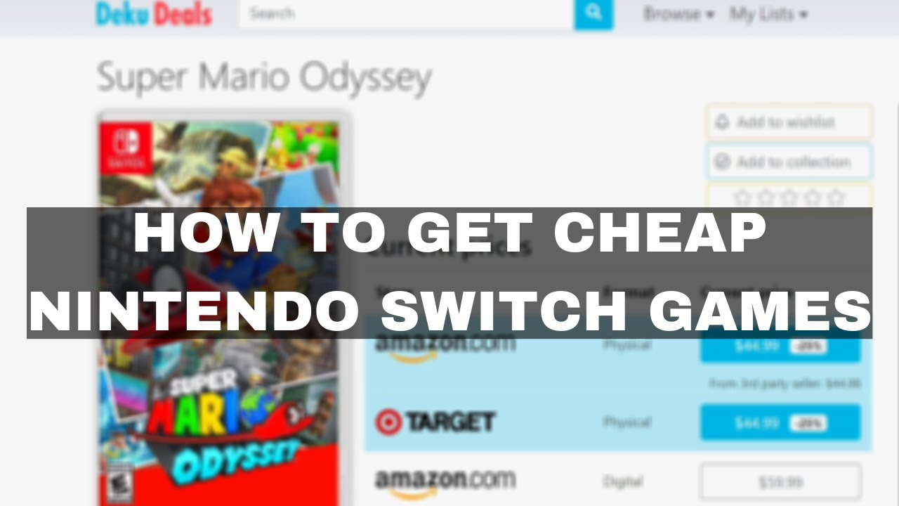 How to Get Cheap Nintendo Switch Games on Sale Using Deku Deals (Retail & eShop Sales Tracker 2020)