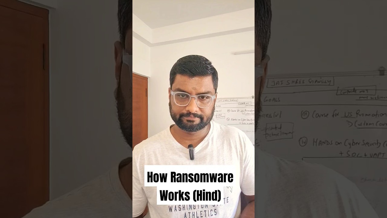 How Ransomware Works (Hindi)                                      #ransomware #cybersecurity