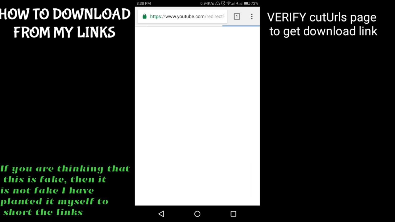 Verify CutURLs page || How to download from my links || download from zippyshare