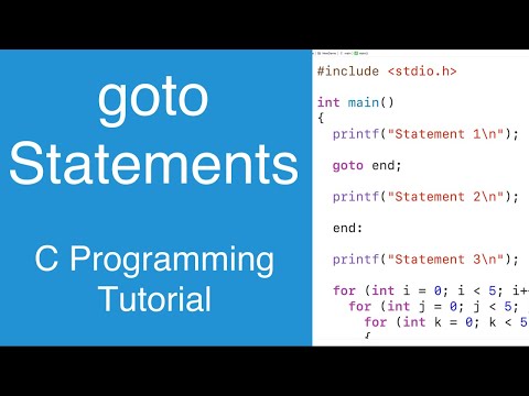 goto Statements | C Programming Tutorial