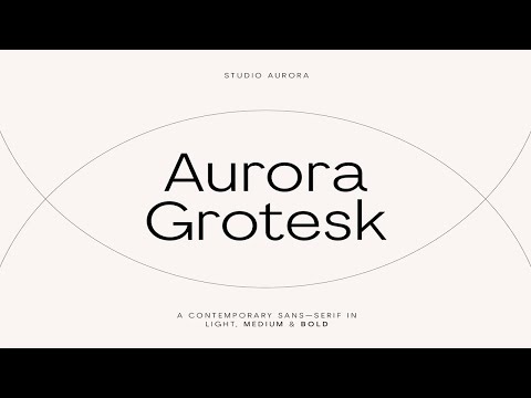 Aurora Grotesk – Sans Serif Font Font Free Download