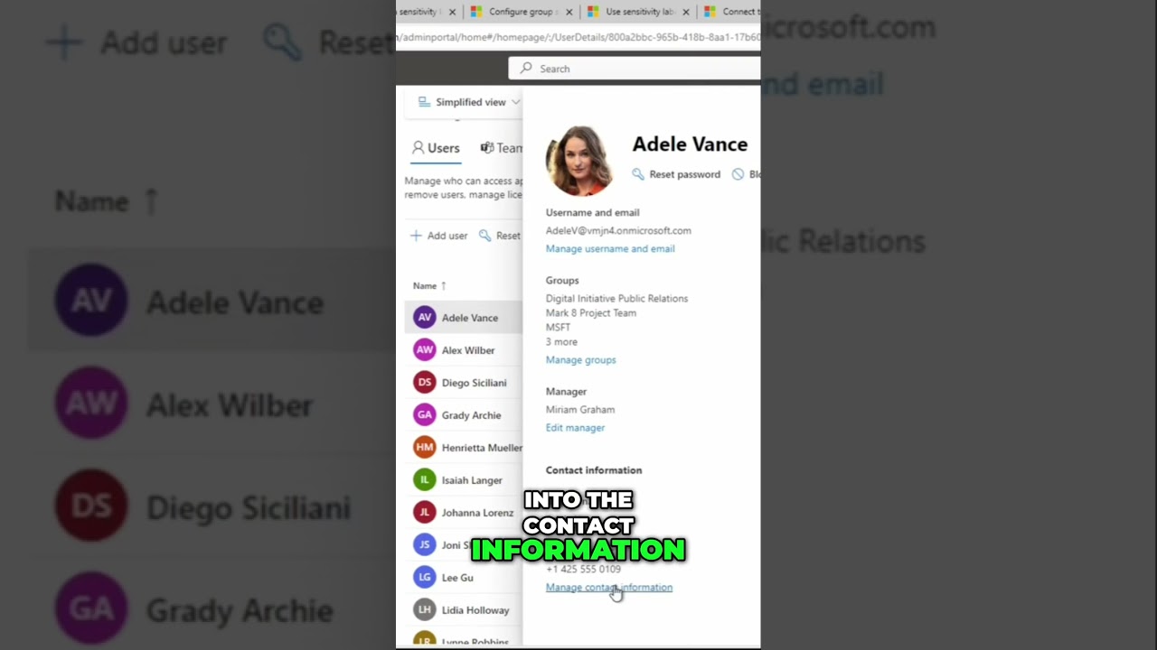 How to Update User Info in Microsoft 365 Admin Center