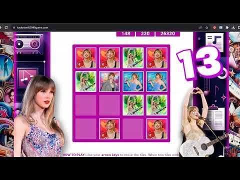 Today I Scored 1492 in Taylor Swift 2048 Game πΆ Let's Play Again! ππΉοΈπ’