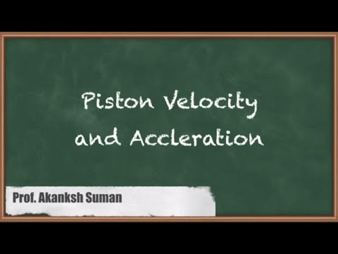 Piston Velocity and Acceleration - Kinematic and Dynamics Analysis of ...