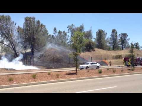 Wildfire in Folsom, CA Iron Point Road 7/14/13