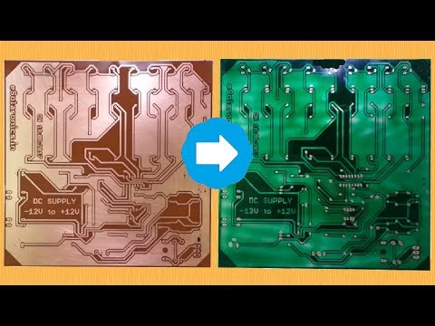How to Spread Green Solder mask on PCB at Home
