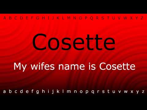 Here I will teach you how to pronounce 'Cosette' with Zira.mp4