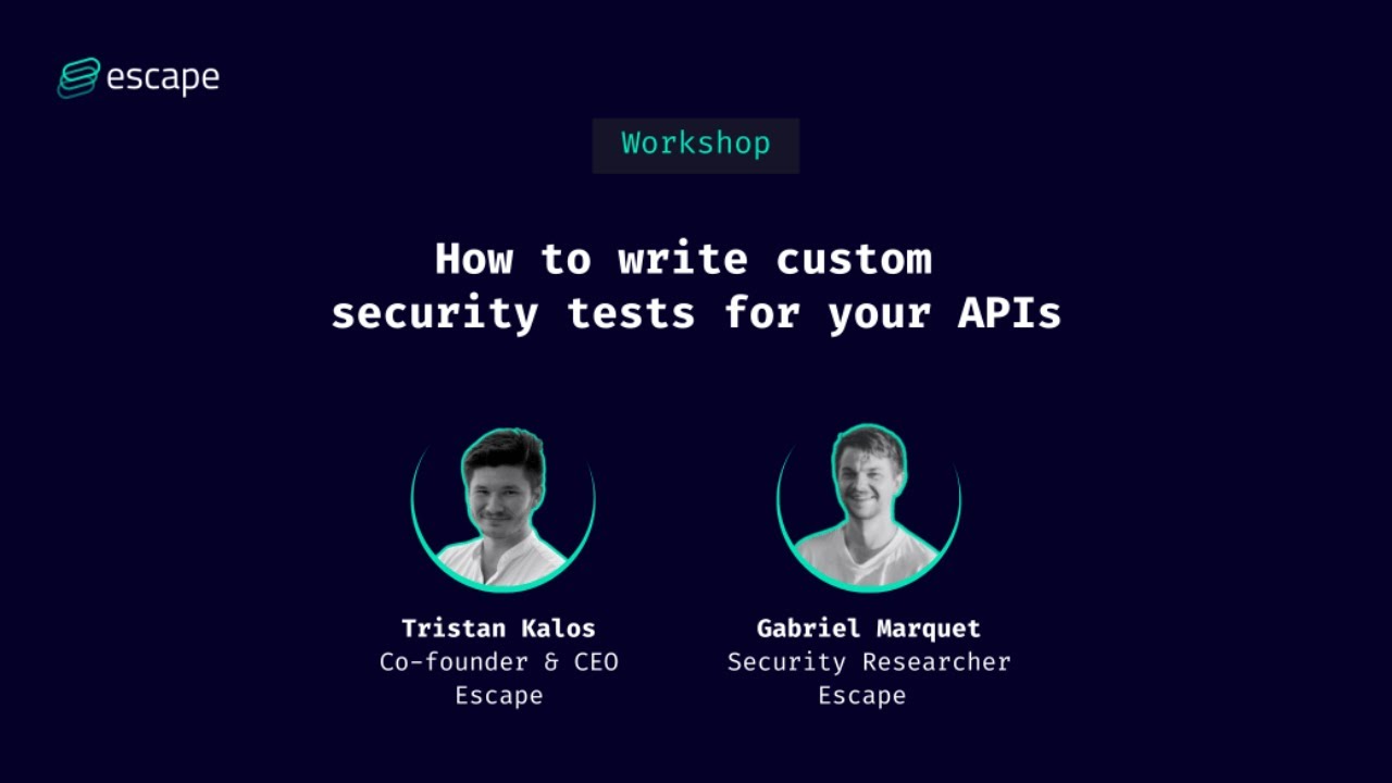 Workshop: Custom Security Tests for API Security