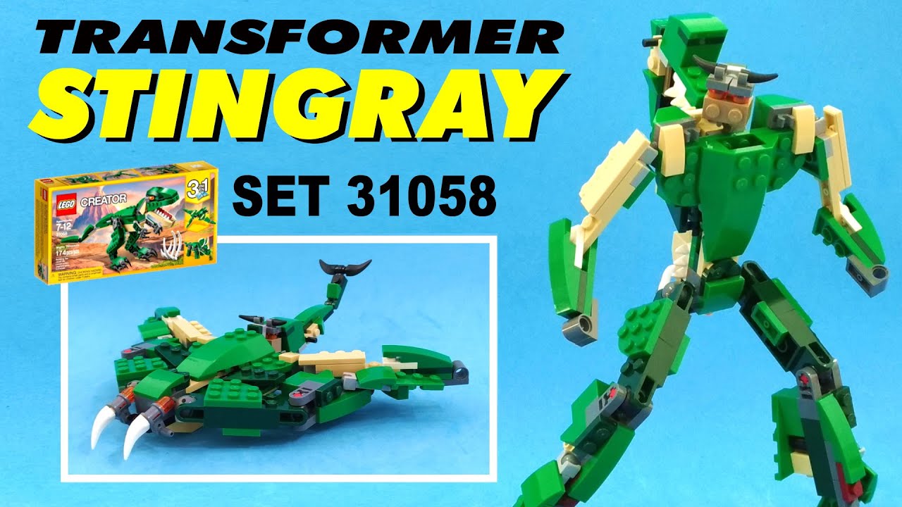 Tutorial: LEGO CREATOR 31058  alternate design Transformer Stingray