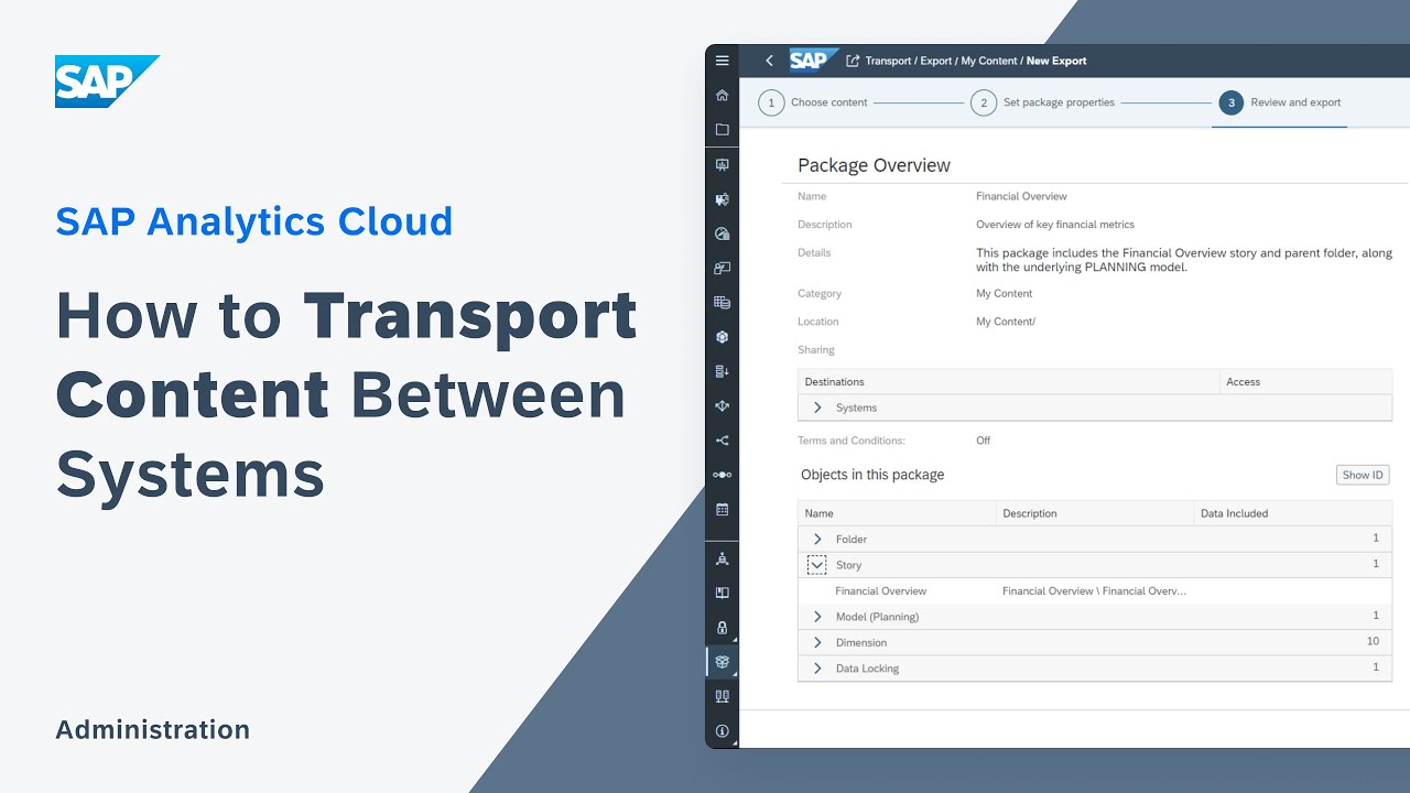 How to Transport Content Between Systems: SAP Analytics Cloud
