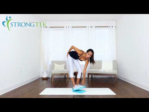 Perfect stretching with a portable slant board, anywhere, anytime
