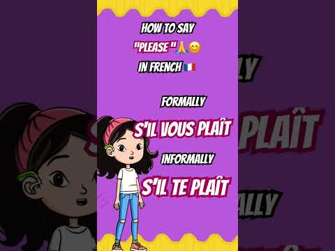 How to say PLEASE in French🇫🇷 #ilf #learnfrench #shorts #please #viralshorts #ytshorts #french