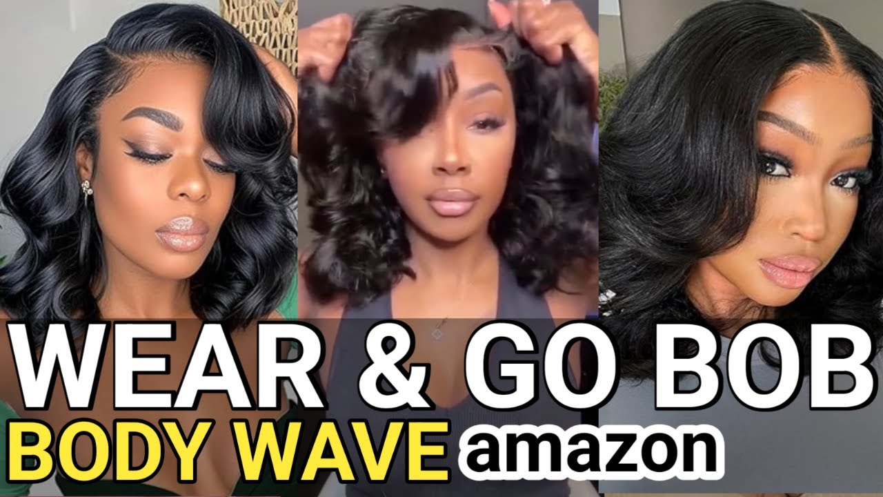 🔥AMAZON BEST WEAR & GO BODY WAVE BOB HUMAN HAIR LACE FRONT WIGS | LACE WIG COMPILATION 2025