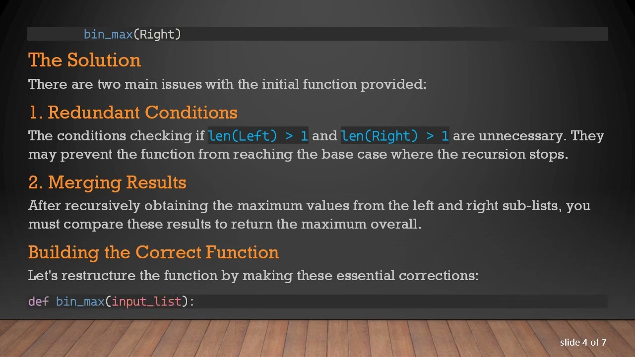 Mastering Recursive Functions: Finding the Maximum Value in an Array