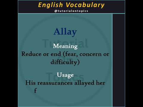 #allay #reduce #end #english #vocabulary #learnenglish #learnenglishvocabulary #education
