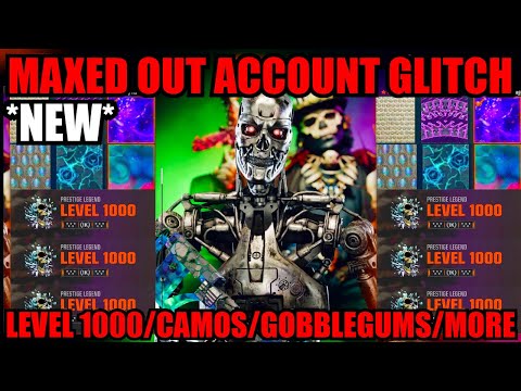 *NEW* MAXED ACCOUNT GLITCH! CAMOS/LEVEL 1000/XP/GOBBLEGUMS/MORE! BO6 GLITCHES! BO6 ZOMBIES GLITCH!