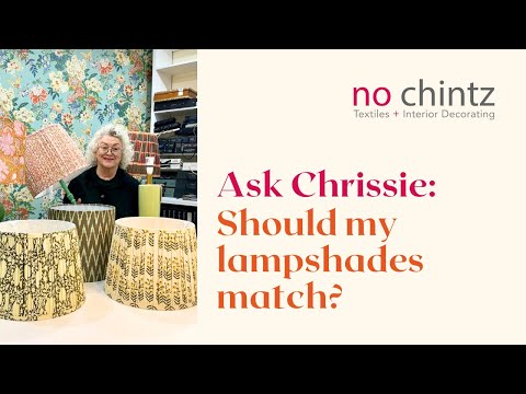 Should your lampshades match?