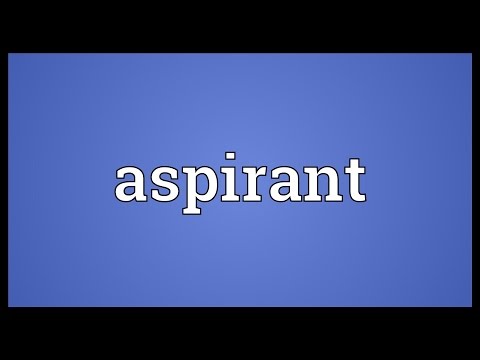 Aspirant Meaning