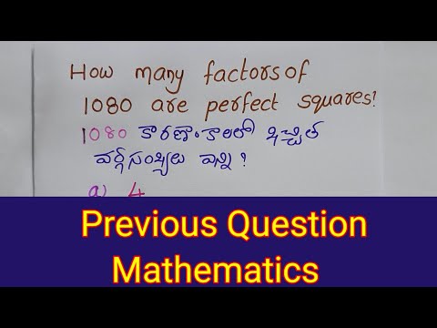 Perfect Square Factors of 1080 | #Maths #satveeracademy