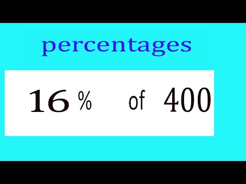 Percentages     16      Percentage(%)    of    400