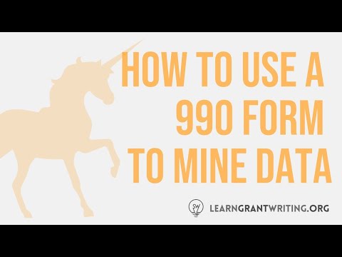 How to Use a 990 Form to Mine Data for Your Non-Profit Grant Writing Efforts