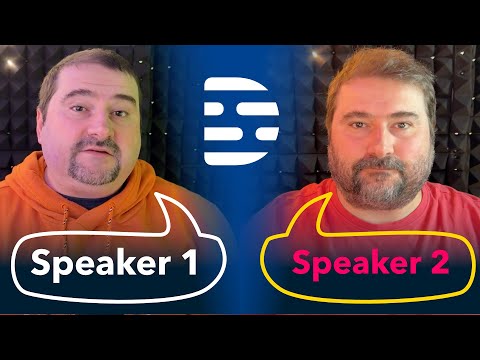 Display Speaker Names as They Speak in Descript