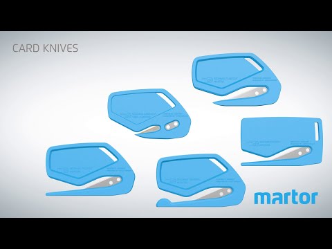 Safety knife MARTOR CARD KNIVES Product Video GB