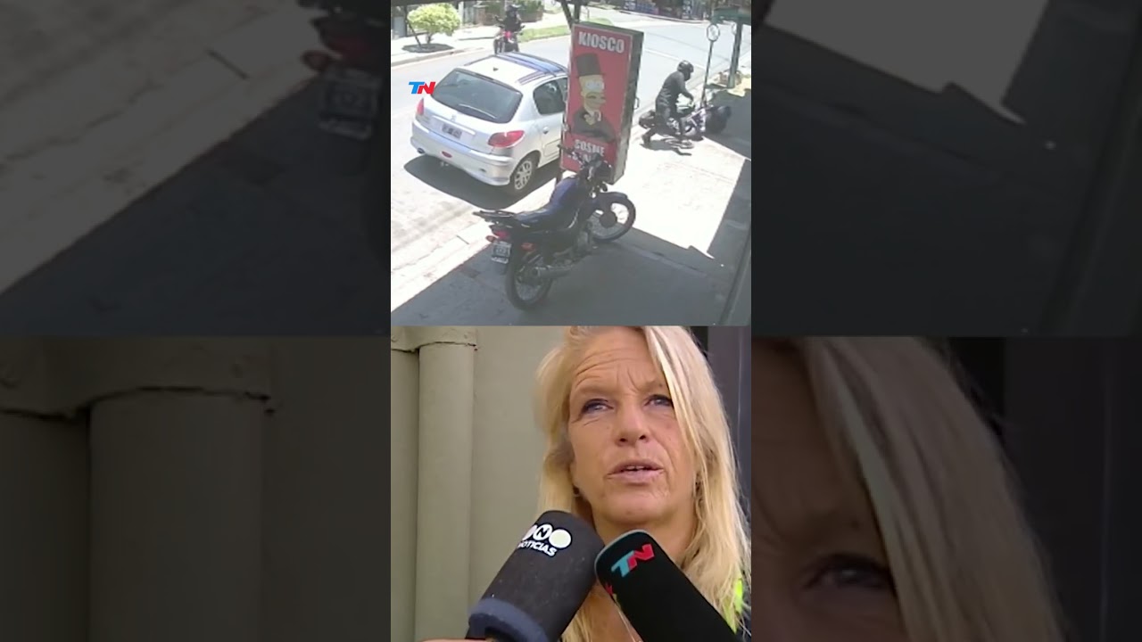 IMPACTANTE VIDEO I Le dispararon a una mujer para robarle la moto: 