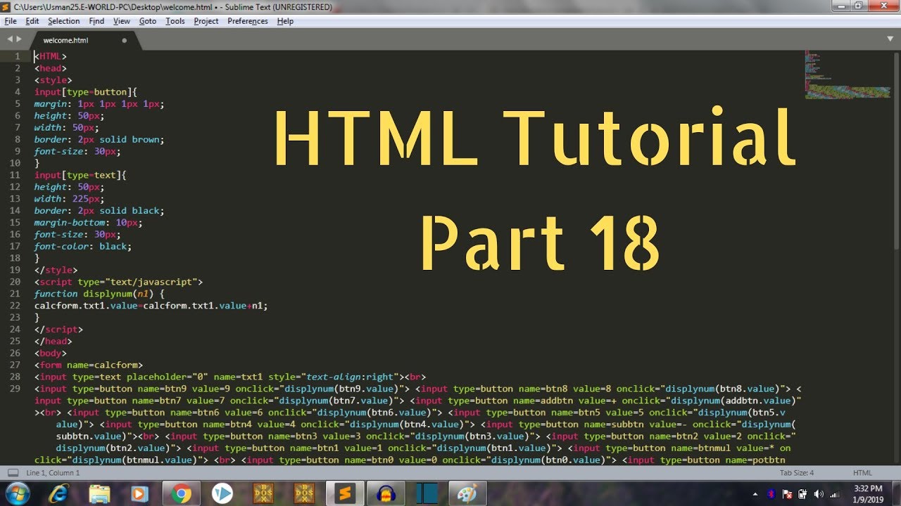 HTML Tutorial for Beginners Part 18 - Escape Characters