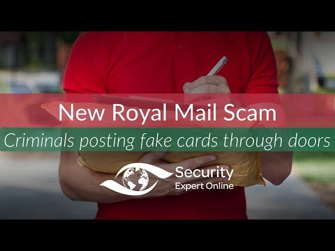 New Royal Mail scam: check the card before you call