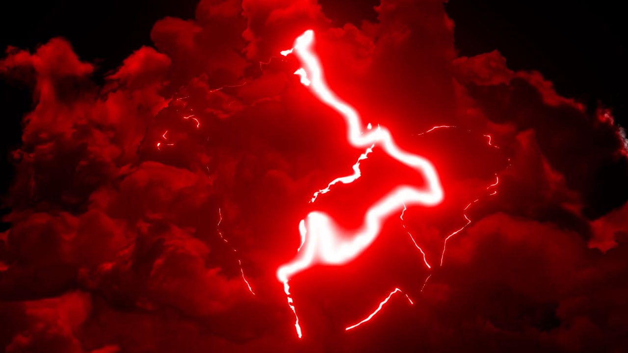 Red Thunderstorm Flashing Lightning 10+ Hours Wallpaper Screensaver Background Video 4K OLED